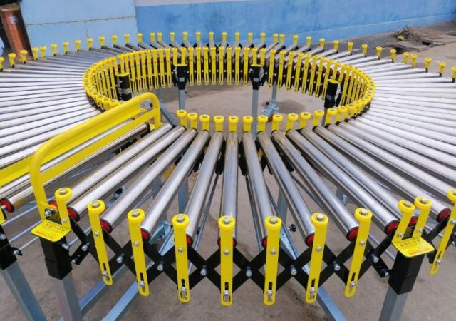 FGRH Flexible Gravity Roller Conveyors | Inbelts